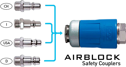 Consider safety when operating pneumatic - air tools