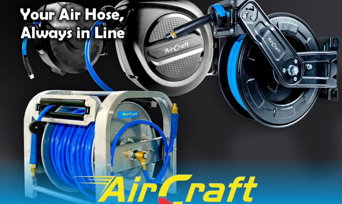 KEEP IT TIDY WITH AIR CRAFT AUTO AIR HOSE REELS